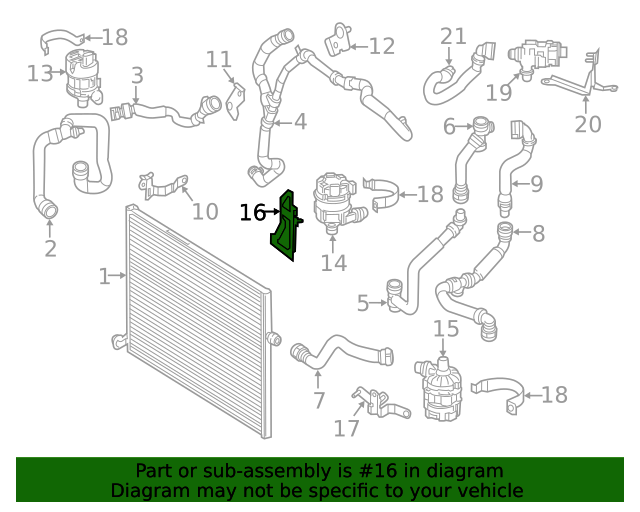253-501-44-01 - Auxiliary Pump Upper Bracket 2018-2021 Mercedes-Benz ...