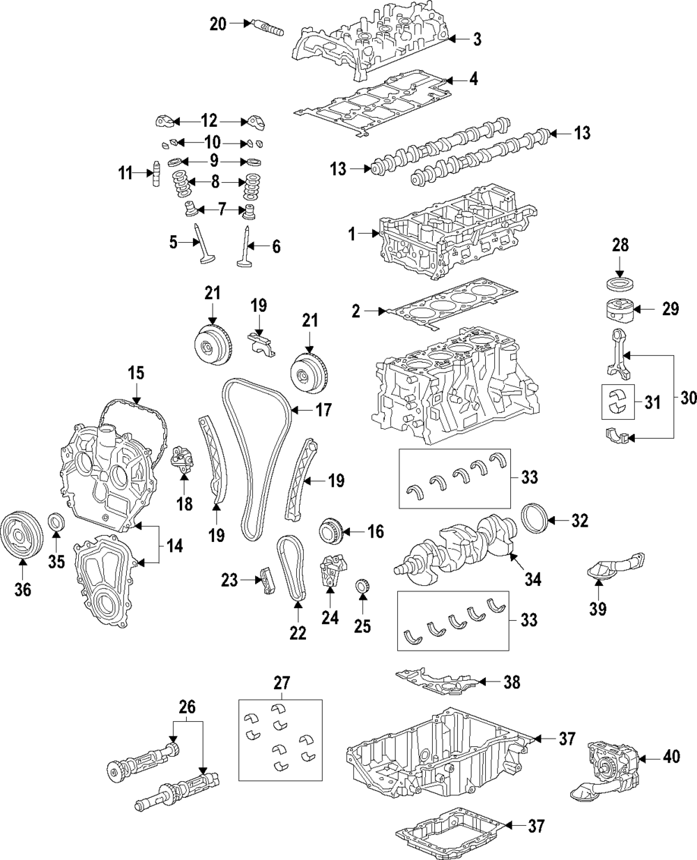 55512051 - Camshaft Exhaust Sprocket with Actuator 2019-2024 GM ...