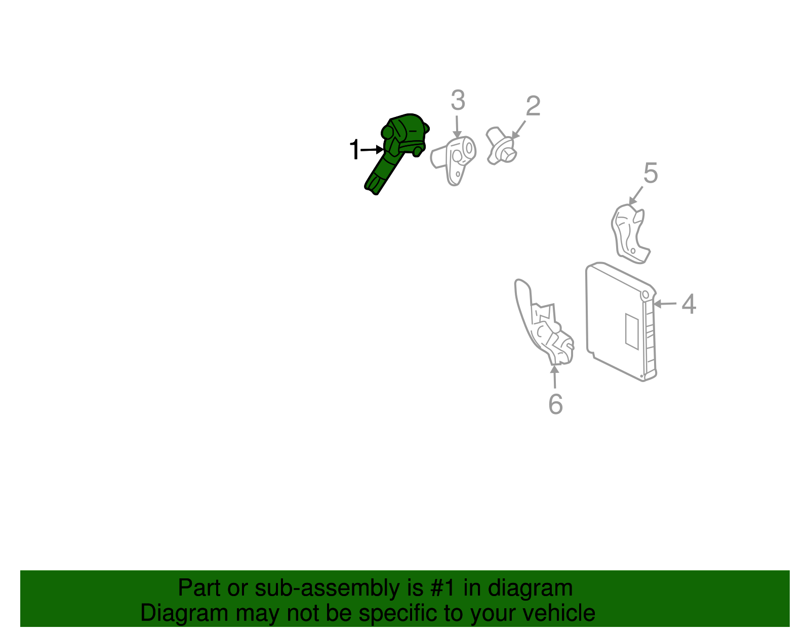 Genuine Toyota Direct Ignition Coil part# 90080-19025 for 2004-2008 ...