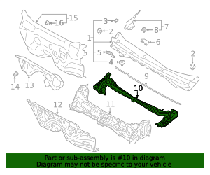 51060XC00A9P - Plenum Panel - 2019-2022 Subaru Ascent | Subaru Parts Guys