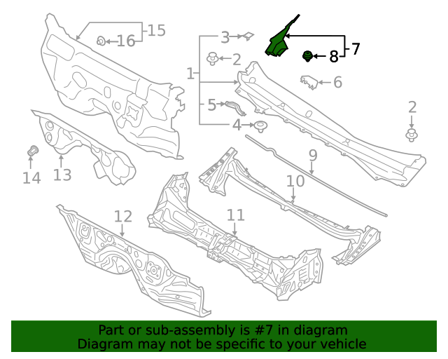 91423XC00A - Side Cover - 2019-2021 Subaru Ascent | World OEM Parts Subaru