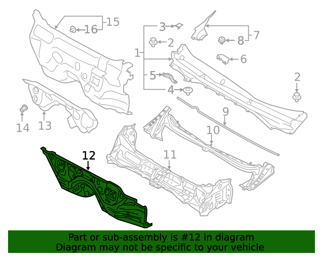 2019-2024 Subaru Ascent Dash Panel 52200XC00A9P | Subaru Parts Store