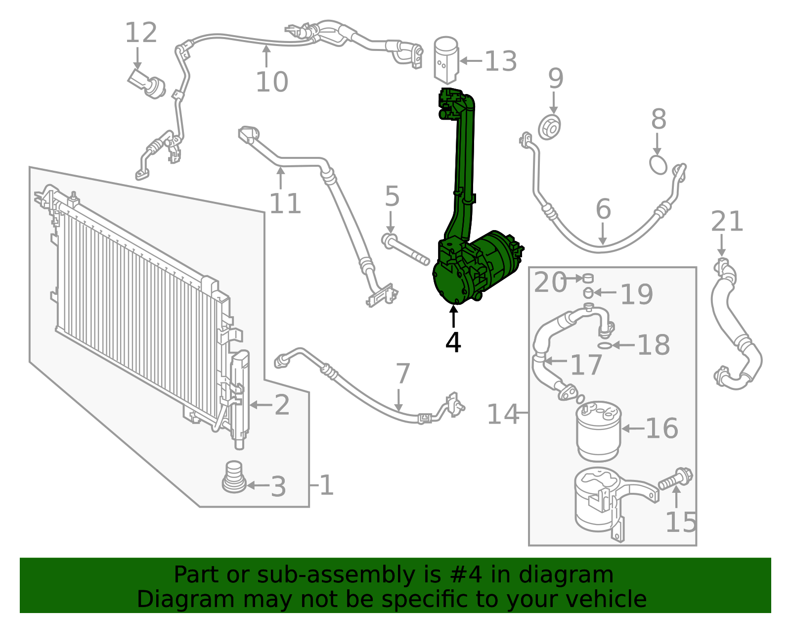 2015-2019 Kia Soul EV Compressor Assembly 97701-E4000 | KIA Parts Zone