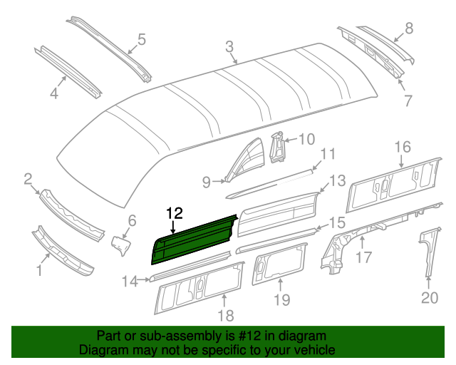 910-637-99-00 - Side Panel 2010-2023 Mercedes-Benz | Mercedes-Benz USA ...