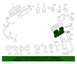 2021-2024 Nissan Armada Multi Switch 28395-6SA0A | Nissan Parts Central