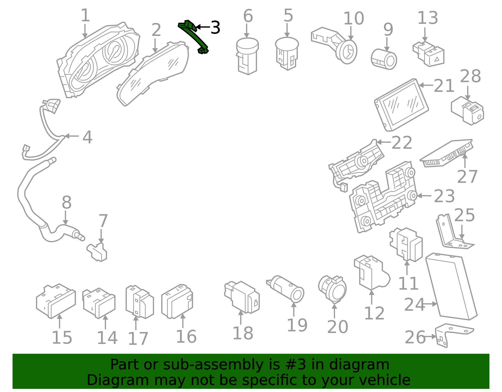 2017-2020 Nissan Armada Display Switch 25273-1LB0A | Melloy Nissan Parts
