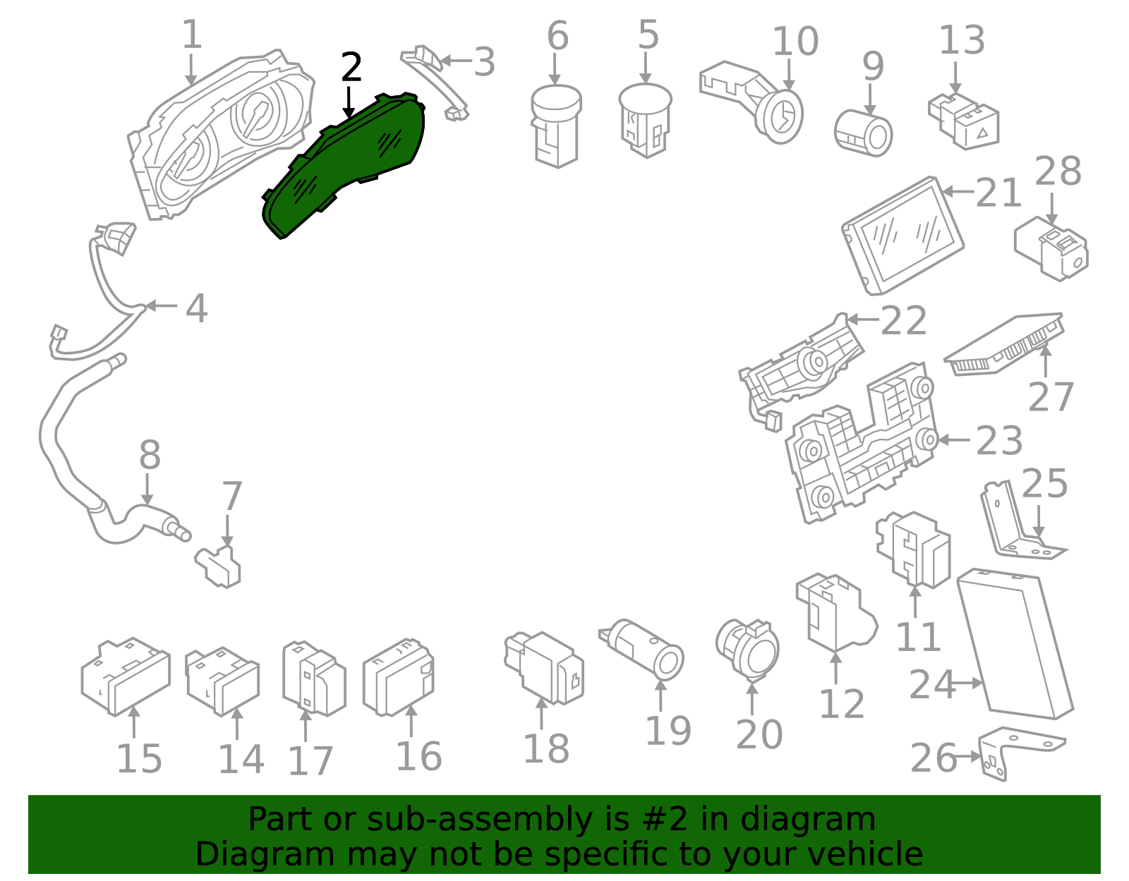 2021-2024 Nissan Armada Lens 24813-6JF0A | Nissan Parts OEM