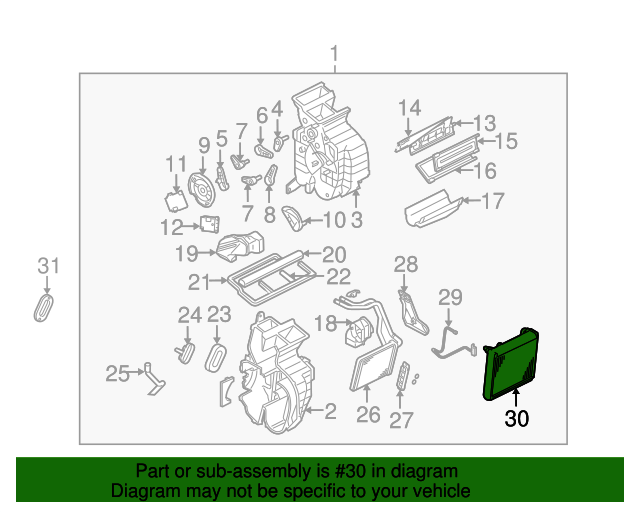 97139-2F000 - Evaporator Core 2004-2009 Kia | Kia.Parts Store