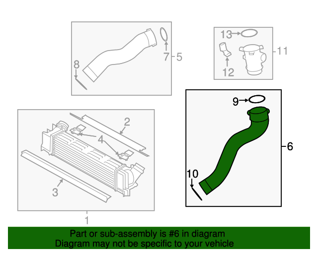 Genuine BMW 11-61-7-810-617 | Air Duct | FREE Shipping on Most Orders ...