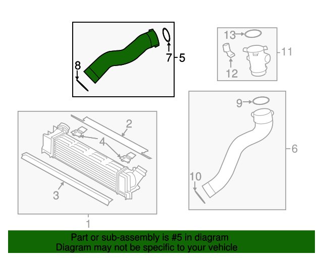 Genuine BMW 11-61-8-519-624 | Air Duct | FREE Shipping on Most Orders ...