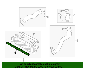 Genuine BMW 17-51-7-600-545 | Inter-Cooler Lower Seal | FREE Shipping ...