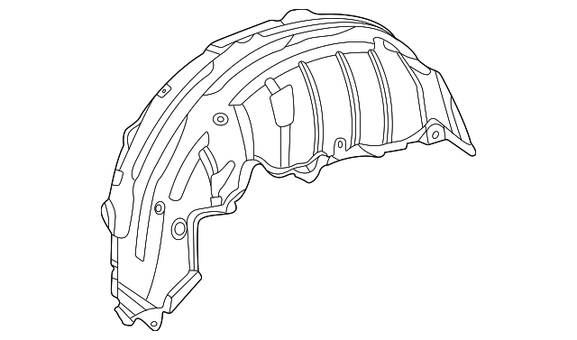 2020-2024 Toyota Highlander Wheelhouse Liner 65638-0E070 | OEM Parts Quick