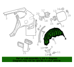 65637-0E070 - Wheelhouse Liner 2020-2021 Toyota Highlander | Longo ...