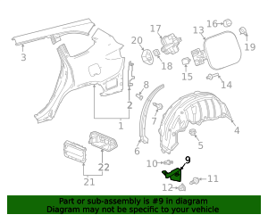 2020-2024 Toyota Highlander Pad 58588-0E050 | Retail Performance Auto Parts