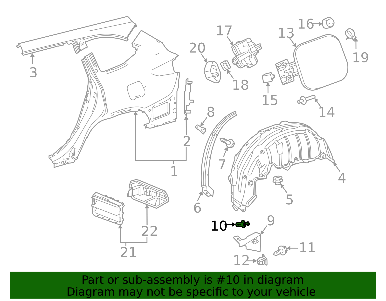 75867-06030 - Wheel Opening Molding Clip 2012-2025 Toyota | Longo ...