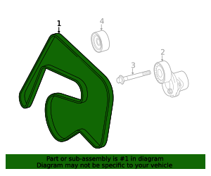 000-993-39-00 - Serpentine Belt 2015-2023 Mercedes-Benz ...