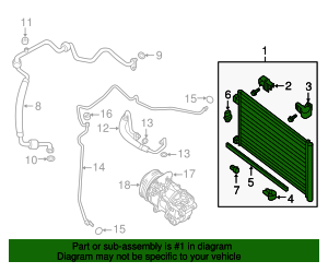 2017-2019 Nissan Sentra Condenser Assembly 92100-3SP0A | My Nissan Part