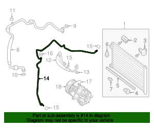 92440-4FU0A - Liquid Line 2017-2019 Nissan Sentra | Nissan Parts ...
