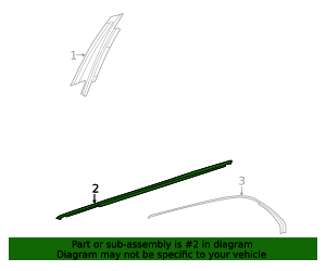 2020-2021 Mercedes-Benz Sealing Rail 167-730-68-07 | Mercedes-Benz Parts
