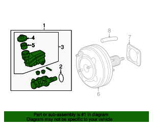 2015-2017 Toyota Camry Brake Booster 47050-33050 | Sparks Parts