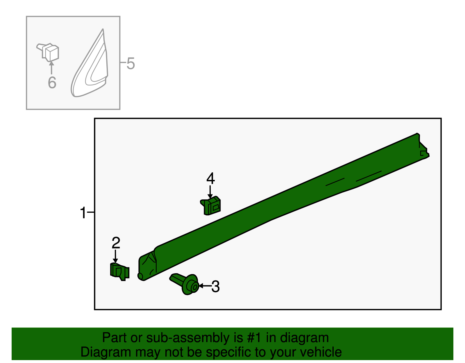 71800-T0G-A01 - 2012-2016 Honda CR-V - Garnish Assembly R Side Sill ...