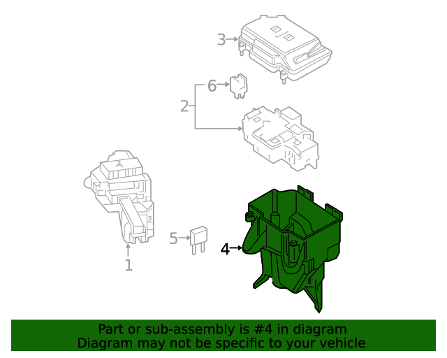 2016-2023 Mercedes-Benz Relay Box Lower Cover 213-540-00-24 | MB OEM Parts