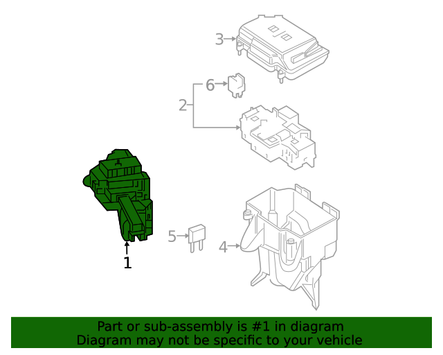 213-540-35-39 - Fuse Box 2019-2023 Mercedes-Benz | AutoNationParts.com