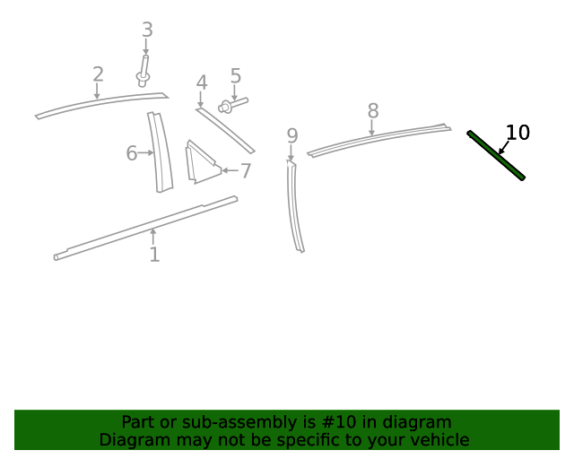 2019-2021 Toyota Avalon Black Out Tape 75924-07020 | Toyota Parts Center