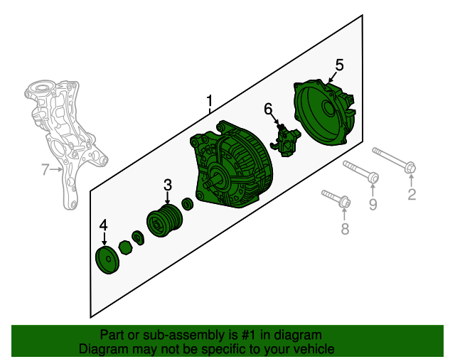 06L-903-027-X - Alternator 2018-2020 Audi Q5 | AutoNation Parts