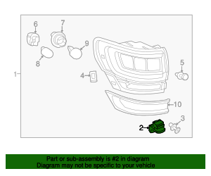 2014-2019 Jeep Grand Cherokee Tail Light Bracket 68219829AA ...