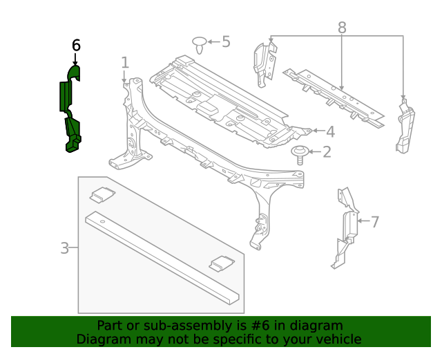 2018-2020 Ford F-150 Air Baffle JL3Z-8310-A | Online Ford Parts Catalog