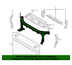 2015-2021 Ford Radiator Support ml3z16138a | TascaParts.com