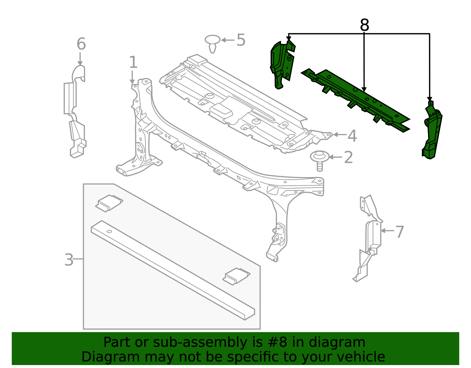 2018-2020 Ford F-150 Air Baffle JL3Z-8327-A | Ford OEM Parts Outlet