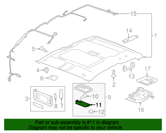 15853945 Lens - New OEM Part From GM Parts Direct | GM Parts Store