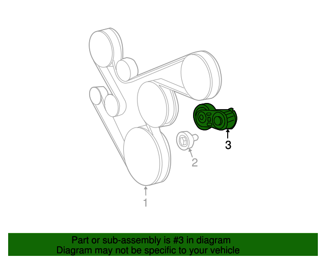 1999-2006 Jeep Accessory Drive Belt Tensioner Assembly 4854089AB ...
