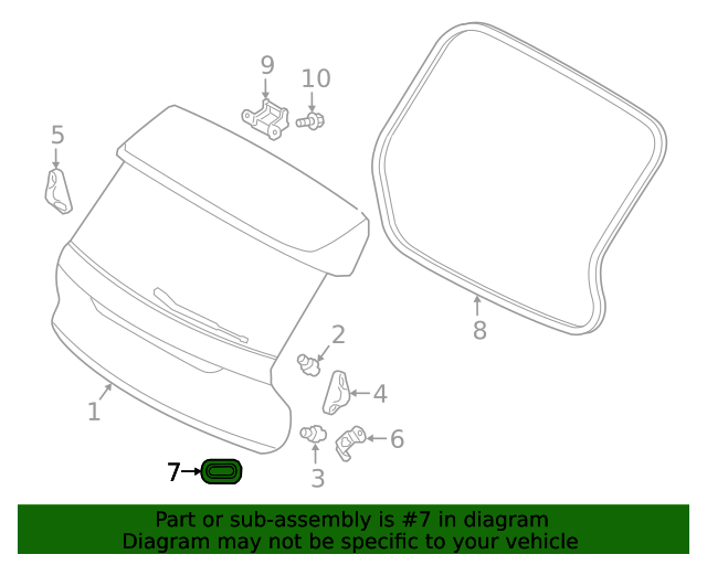 Lift Gate Plug - Volvo (30622843) | TascaParts.com