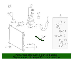 2021-2022 Toyota Sienna By-Pass Hose 16282-F0230 | Toyota Parts Center
