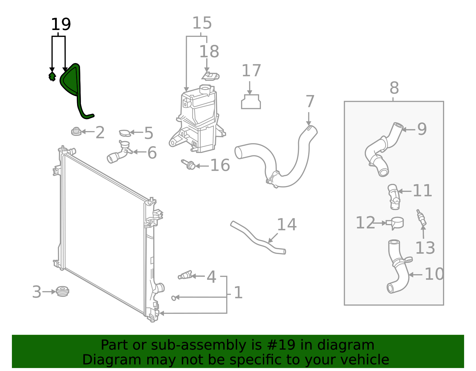 2021-2024 Toyota Sienna By-Pass Hose 16283-0P060 | Toyota Parts Center
