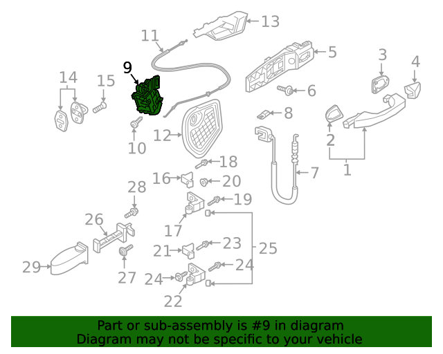 83A-839-015-B - Door Latch Assembly 2019-2024 Audi | AutoNationParts.com