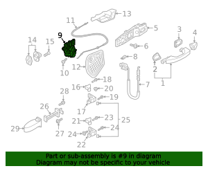 83A-839-015-B - Door Latch Assembly 2019-2024 Audi | AutoNationParts.com
