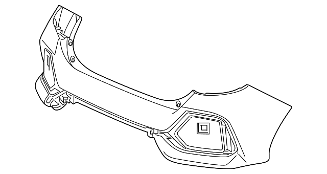 Genuine OEM Honda Face, Rear Bumper Part# 04715-TGG-A00ZZ Fits 2017 ...
