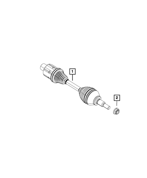 Front Axle Drive Shafts for 2019 Ram 1500 | Mopar Estores