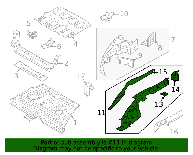Genuine BMW 41-00-9-627-770 | Frame Side Member Assembly | FREE ...