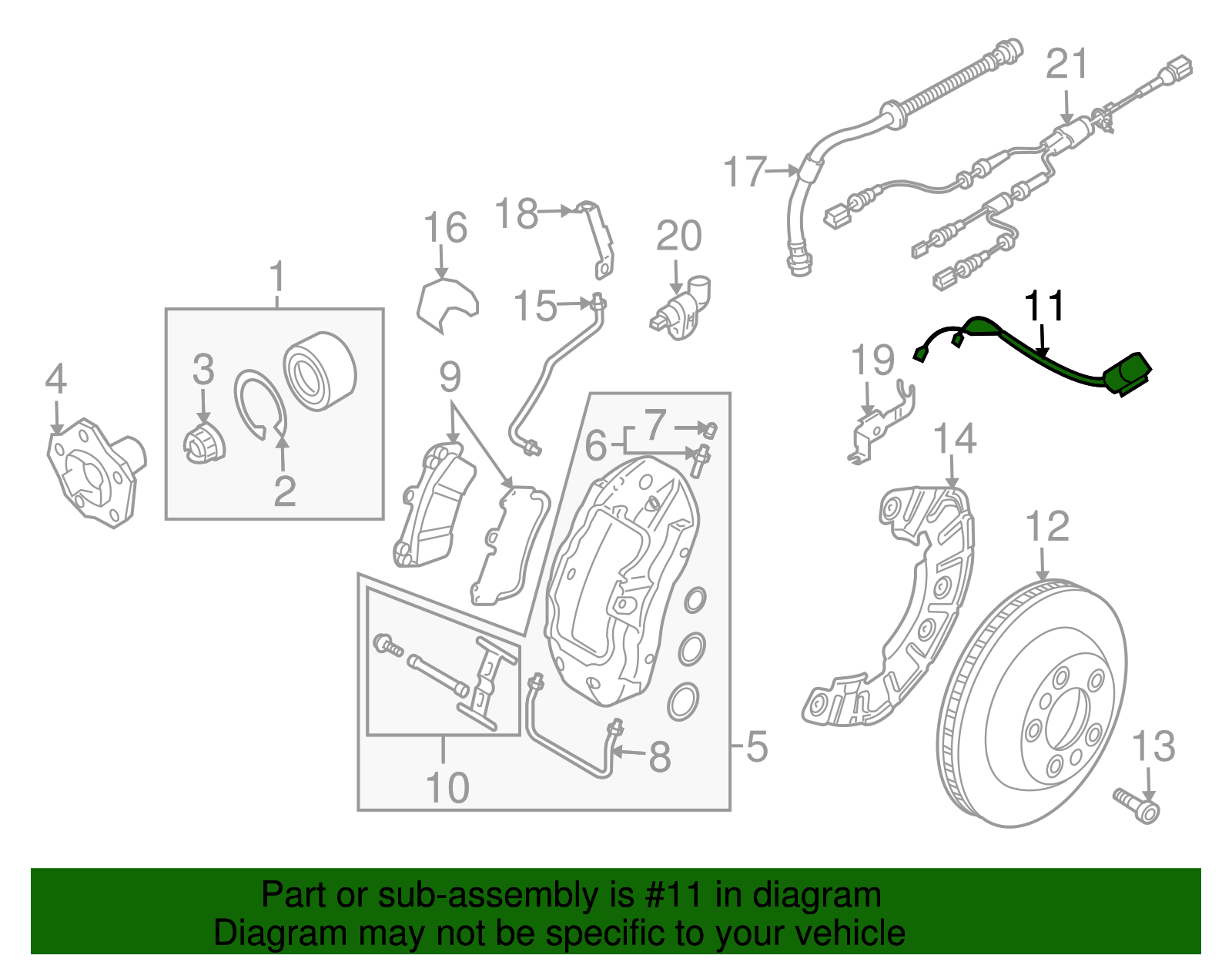 7L0-907-637 - Wear Indicator 2007-2015 Audi Q7 | Audi OEM Parts