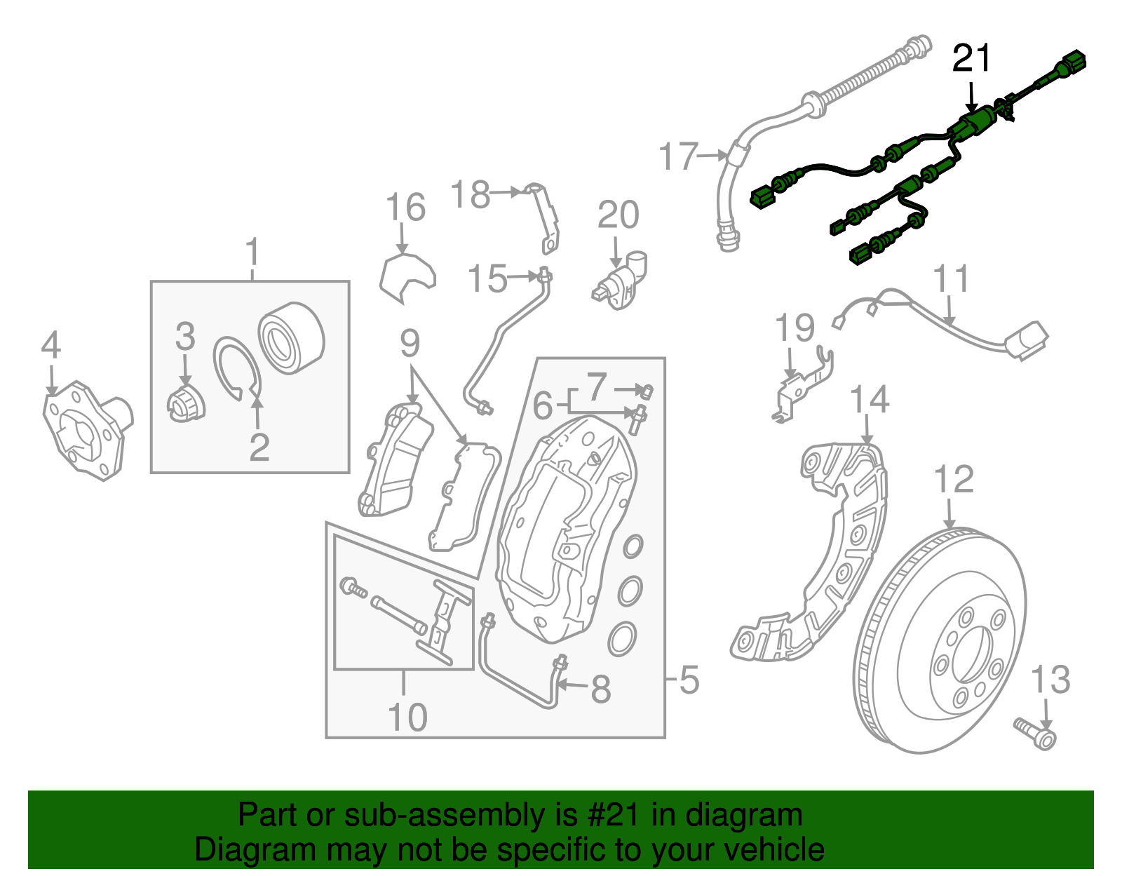 2007-2015 Audi Q7 Sensor Harness 7L0-971-279 | Audi USA Parts