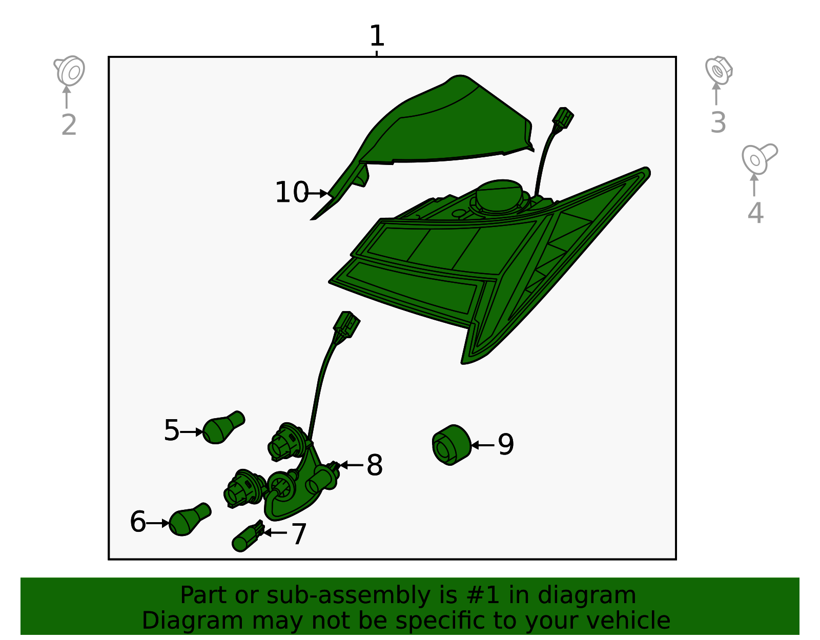 2021-2025 Hyundai Tail Lamp Assembly 92401-AA120 | Hyundai Wholesale Direct