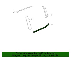 Genuine OEM Belt Molding Part# 84932474 Fits 2019-2021 GM: Up To 35% ...