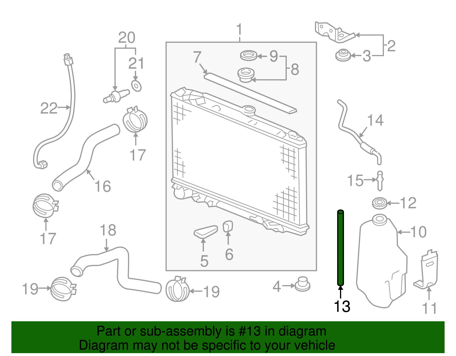 19103-5J6-A00 - Reservoir Hose 2016-2019 Honda | Honda Parts Online