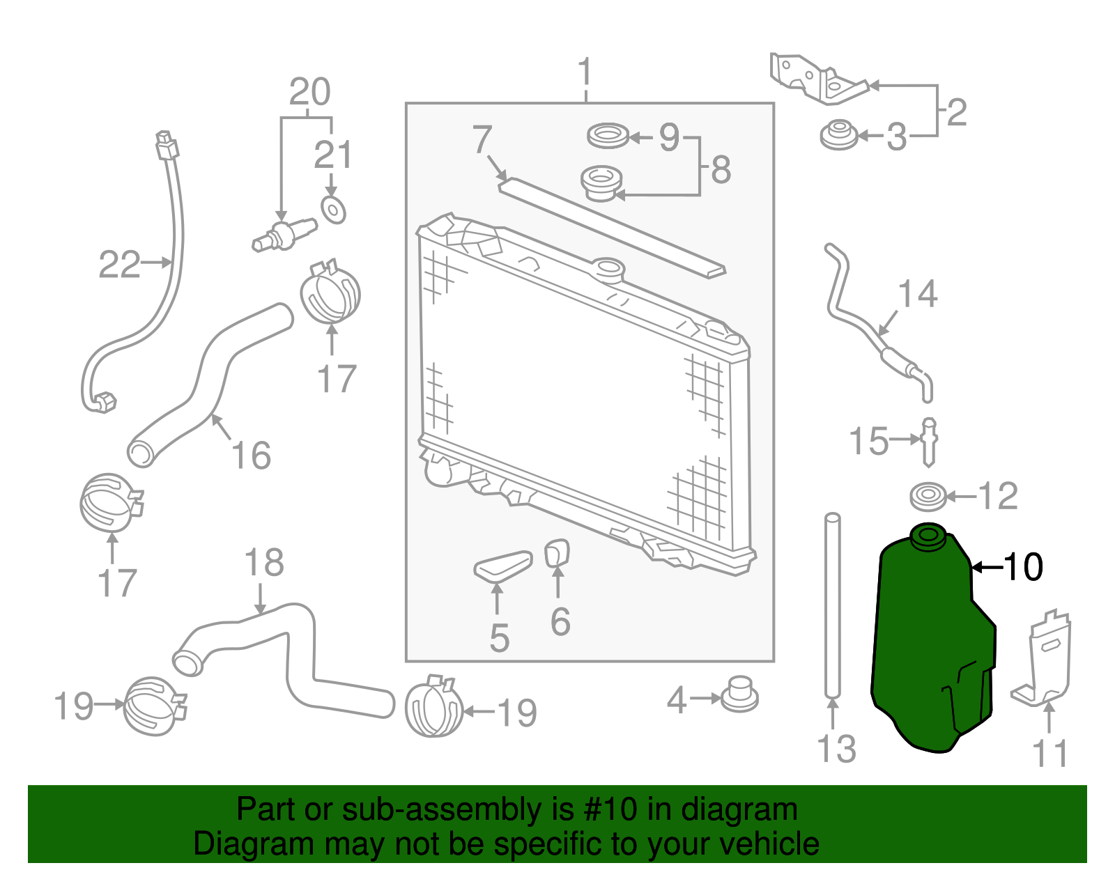 19101-5J6-A00 - 2016-2019 Honda - Tank Reserve | Genuine Honda Parts