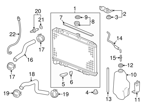 Radiator & Components for 2018 Honda Ridgeline | Genuine Honda Parts